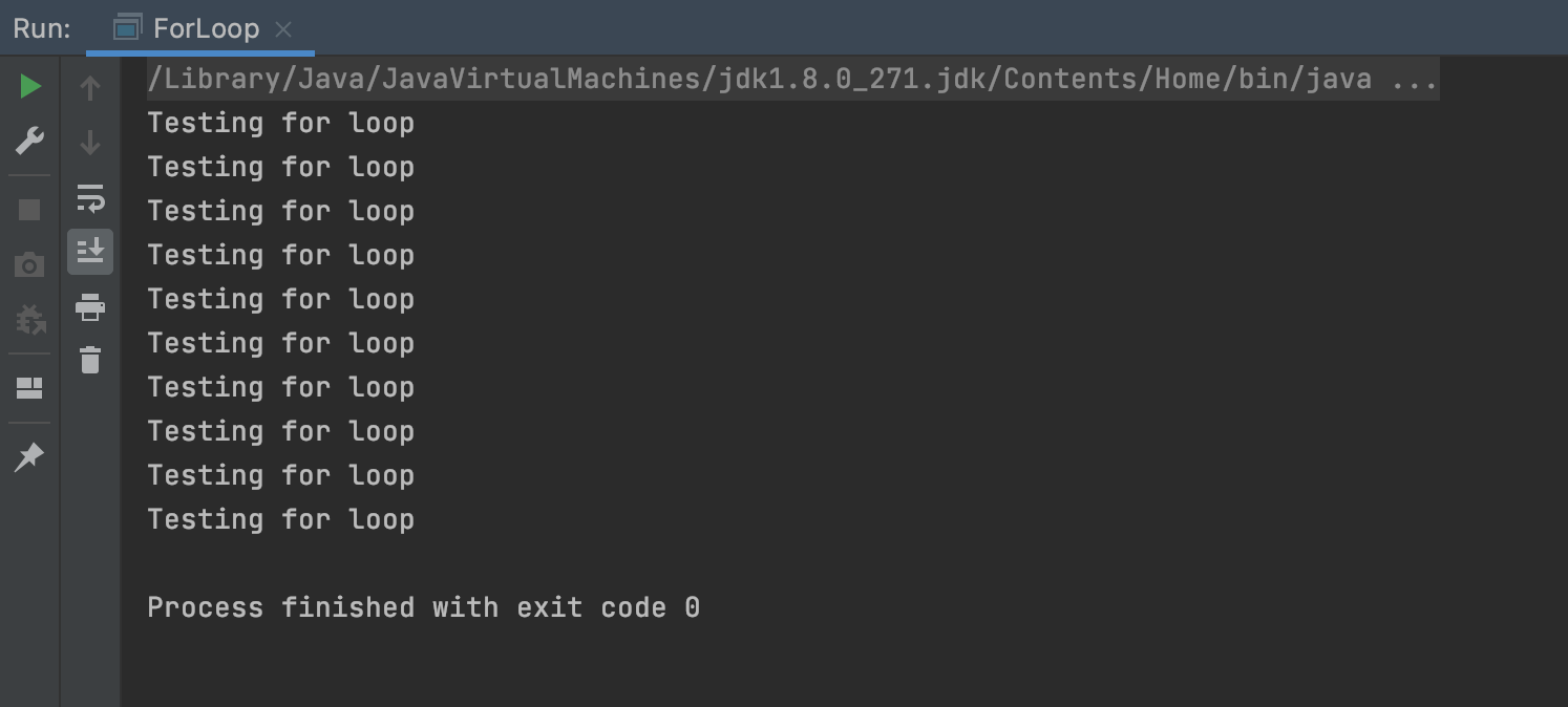 For loop in java - programmerAbroad