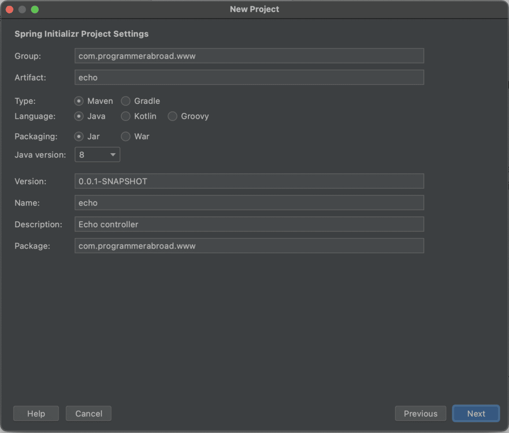 Creating An Echo Controller In Java With Spring Boot Programmerabroad