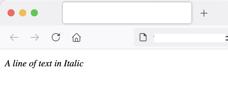 How to make text Italic in HTML - programmerAbroad