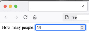 How to add a numerical box (textfield) in HTML - programmerAbroad